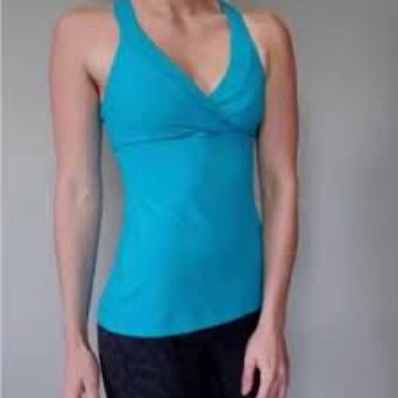 lululemon athletica | Tops | Lululemon Crossover Deep V Neck Bright ...